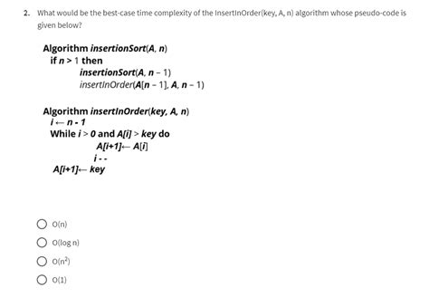 solved what would be the best case time complexity of the