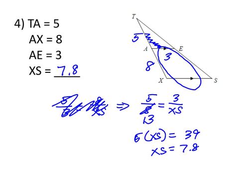Ppt Honors Geometry Section 84 The Side Splitting Theorem Powerpoint Presentation Id2494086