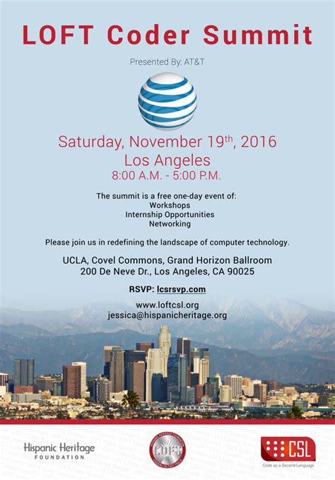 Register Loft Coder Summit In Los Angeles At Ucla Latinas In Stem