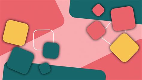 colorful rotating multiple square shapes modern design loop able