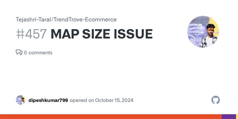 Map Size Issue · Issue 457 · Tejashri Taraltrendtrove Ecommerce · Github