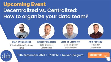 Dataminded On Linkedin Datateam Decentralized Centralized