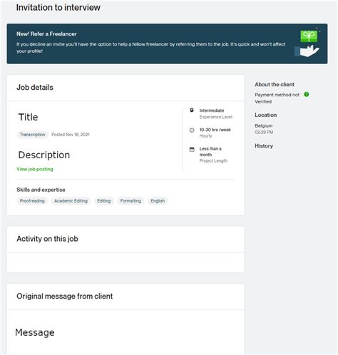 Missing Accept Button On Invitation R Upwork
