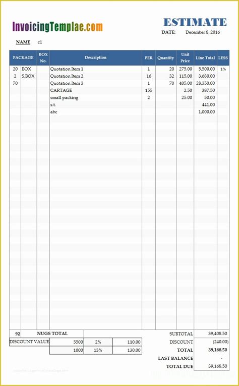 Quotation Template Excel Free Download Of Quotation Template Heritagechristiancollege