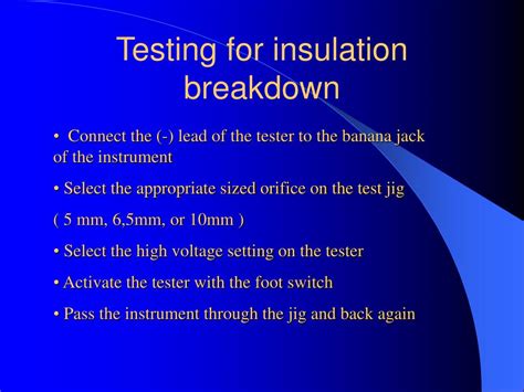 PPT CESO SEMINARS 2002 Insulation And Continuity Testing For Laparoscopic Instruments