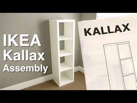 Ikea KALLAX Shelf Assembly Step By Step YouTube Kallax Ikea Ikea Kallax Shelf Kallax Shelf