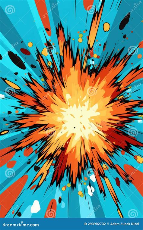 A Explosion Of Orange And Yellow Colors Stock Illustration