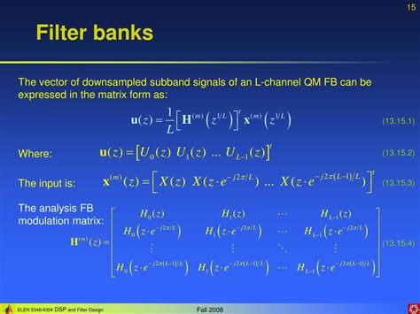 Ppt Lecture 13 Multirate Processing And Wavelets Fundamentals
