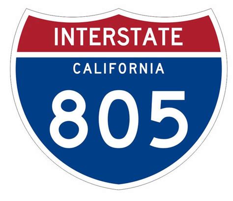 Interstate 805 Sticker Decal R959 Highway Sign Winter Park Products