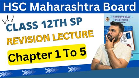 Sp Revision Lecture Chapter 1 To 5 In One Shot Class 12th Imp