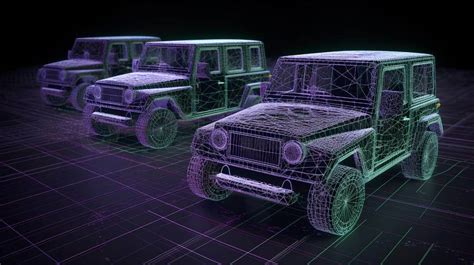 吉普车数字艺术 汽车吉普车金属线条结构模型 Ai平面元素免费下载 Png格式 5824像素 编号46264775 千图网