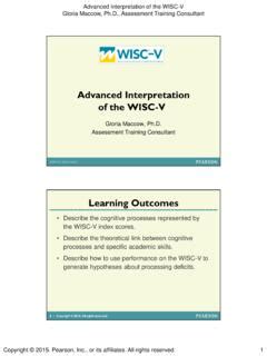 Advanced Interpretation Of The WISC V Advanced Interpretation Of The Wisc V Pdf PDF PRO