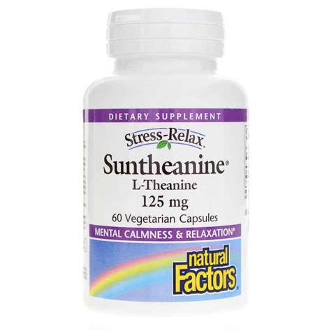 Stress Relax Suntheanine 125 Mg Natural Factors Professional