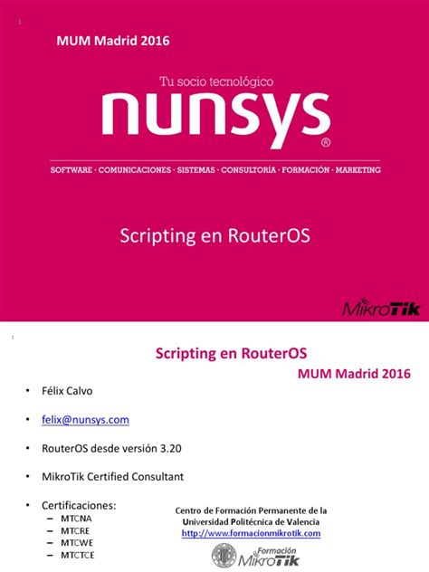 Scripting Mikrotik Pdf Protocolos De Red Redes De Computadoras
