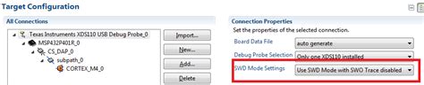 CS DAP Error Connecting To The Target Error X MSP Low Power Microcontroller