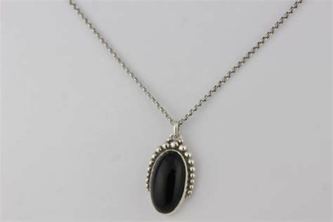 Yahoo オークション ジョージジェンセン 9b ネックレス オニキス Sv9