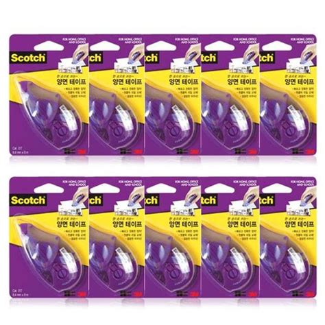 묶음 스카치 양면테이프 디스펜서 017d 84mmx8mx10ea 홈플러스 택배배송