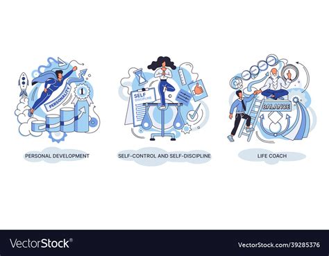 Personal Development Self Improvement Royalty Free Vector