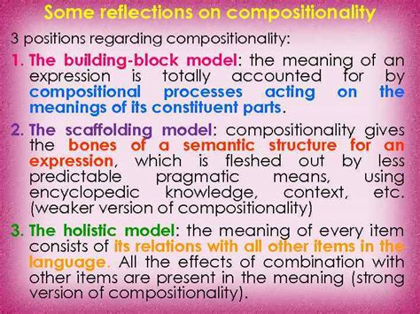 The Principle Of Compositionality Definition The Meaning Of