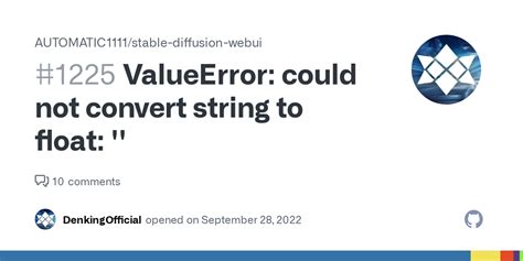 ValueError Could Not Convert String To Float Issue 1225