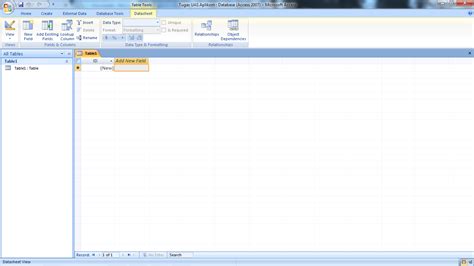 Tutorial Membuat Database Baru Di Microsoft Access 2007 Zubairi Rochmans