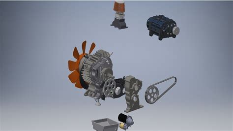 Two Stroke Roatry Engine 3d Model Cgtrader
