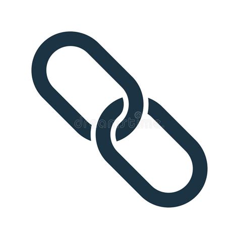 Chain Link Linking Connection Icon Simple Editable Vector Graphics Stock Vector