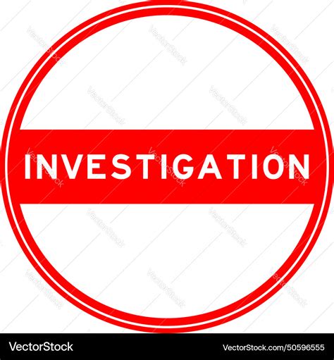 Red Color Round Seal Sticker In Word Royalty Free Vector