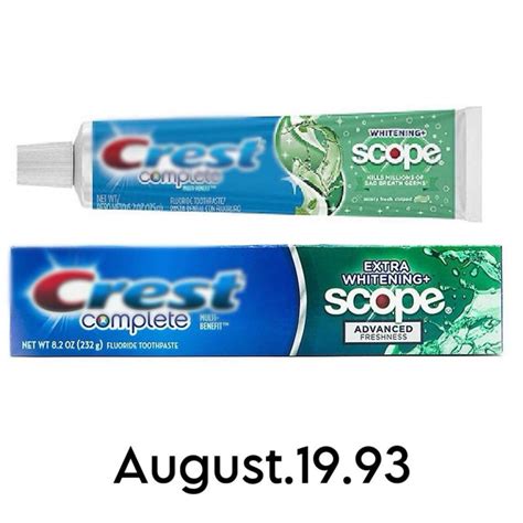 Crest Complete Plus Scope Advanced Active Foam Toothpaste 232g Shopee
