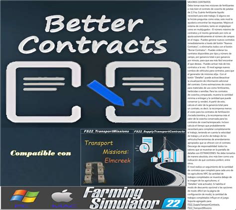 FS22 Better Contracts ESPANOL V1 2 8 7 FS 22 Other Mod Download
