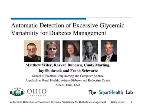 Ppt Automatic Detection Of Excessive Glycemic Variability For Diabetes Management Powerpoint