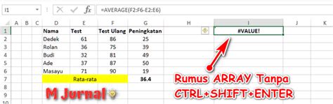 Rumus Array Excel Panduan Mendalam Untuk Pemula M Jurnal