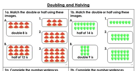 Doubling And Halving Varied Fluency Classroom Secrets Classroom