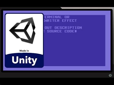 GitHub Solron Unity TypeWriter Typewriter Or Terminal Effect Made In
