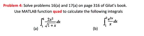 Solved Problem 4 Solve Problems 16 A And 17 A On Page 316 Chegg