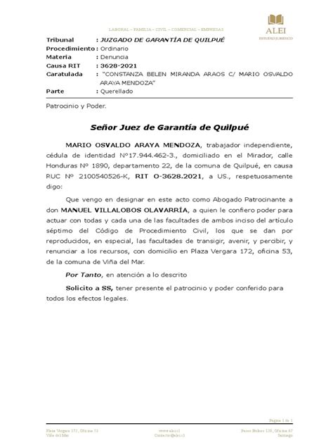 Patrocinio Y Poder Osvaldo Penal Pdf