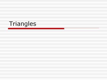 PPT Triangles PowerPoint Presentation Free To Download Id Ecc YWIzY