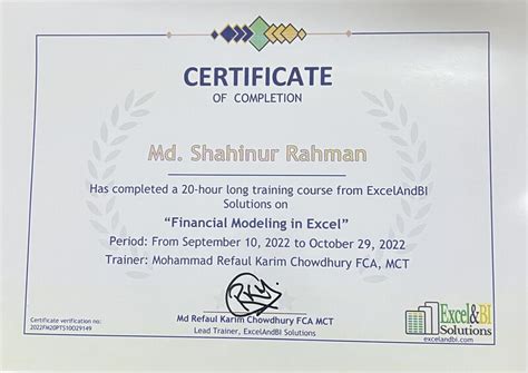 Md Shahinur Rahman On Linkedin Excel Financialmodeling Skill Learning