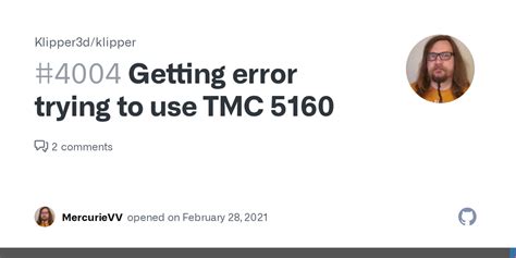 Getting Error Trying To Use TMC Issue Klipper D Klipper GitHub