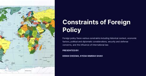 Constraints Of Foreign Policy