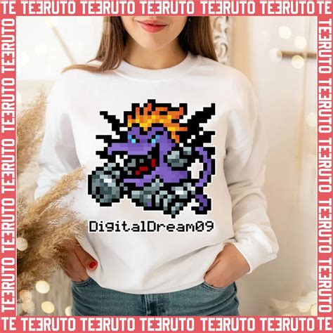 Metalvegiemon Big Sprite Colour Logo Digimon Unisex T Shirt Teeruto