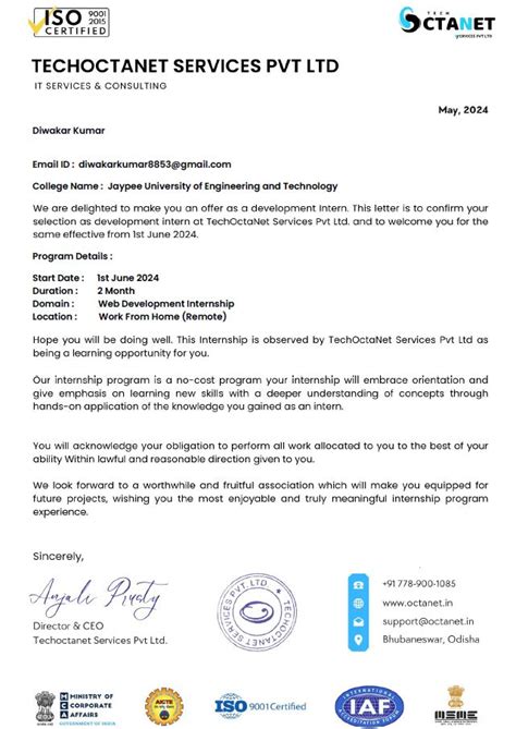 Diwakar Kumar On Linkedin Internship Webdevelopment Octanet