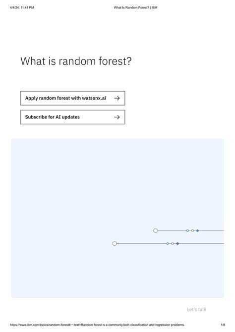 what is random forest analytics ibm pdf