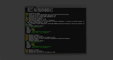 Continuous Data Acquisition With Edge Impulse