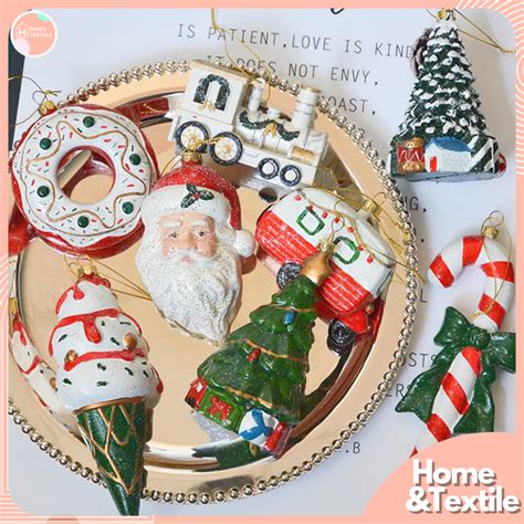 【พร้อมส่ง】ของตกแต่งต้นคริสต์มาส ซานต้า ของประดับ Ornaments Christmas Shopee Thailand