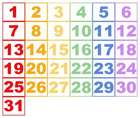 Christmas Numbers 1 To 31 10 Free Pdf Printables Printablee