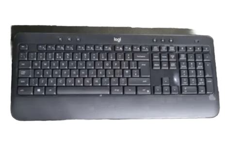 See Description Logitech Mk540 K540 Wireless Keyboard Only English Qwerty £9 00 Picclick Uk