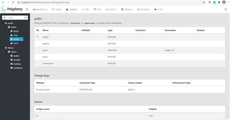List Foreign Key Constraints In Schema View · Issue 125 · Polypheny