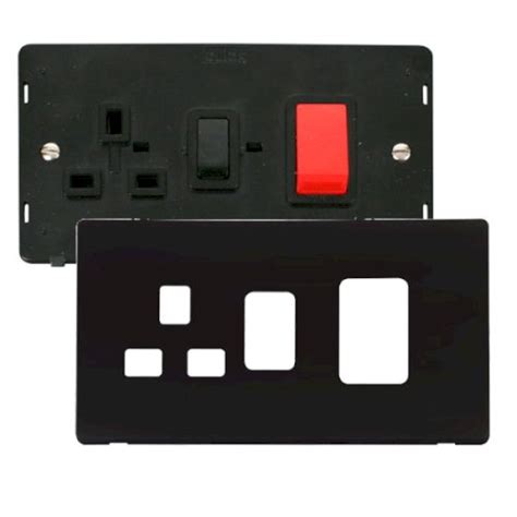 Click 45A DP Switch 13A DP Switched Socket SIN204BK SCP204MB UKES