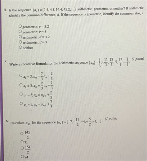 solved 1 point 1 write the first five terms of the